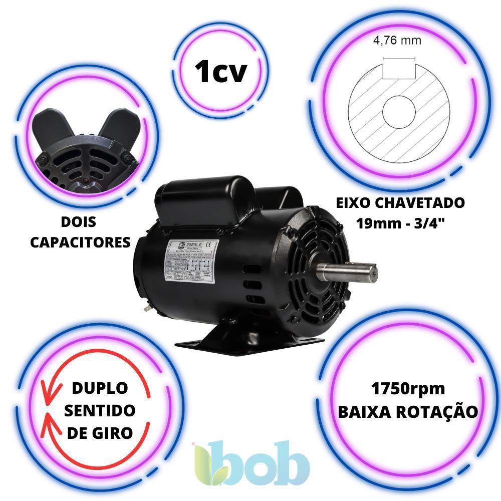 Motor Elétrico 1cv Monofásico Para Betoneira 200 Litros - Carrefour