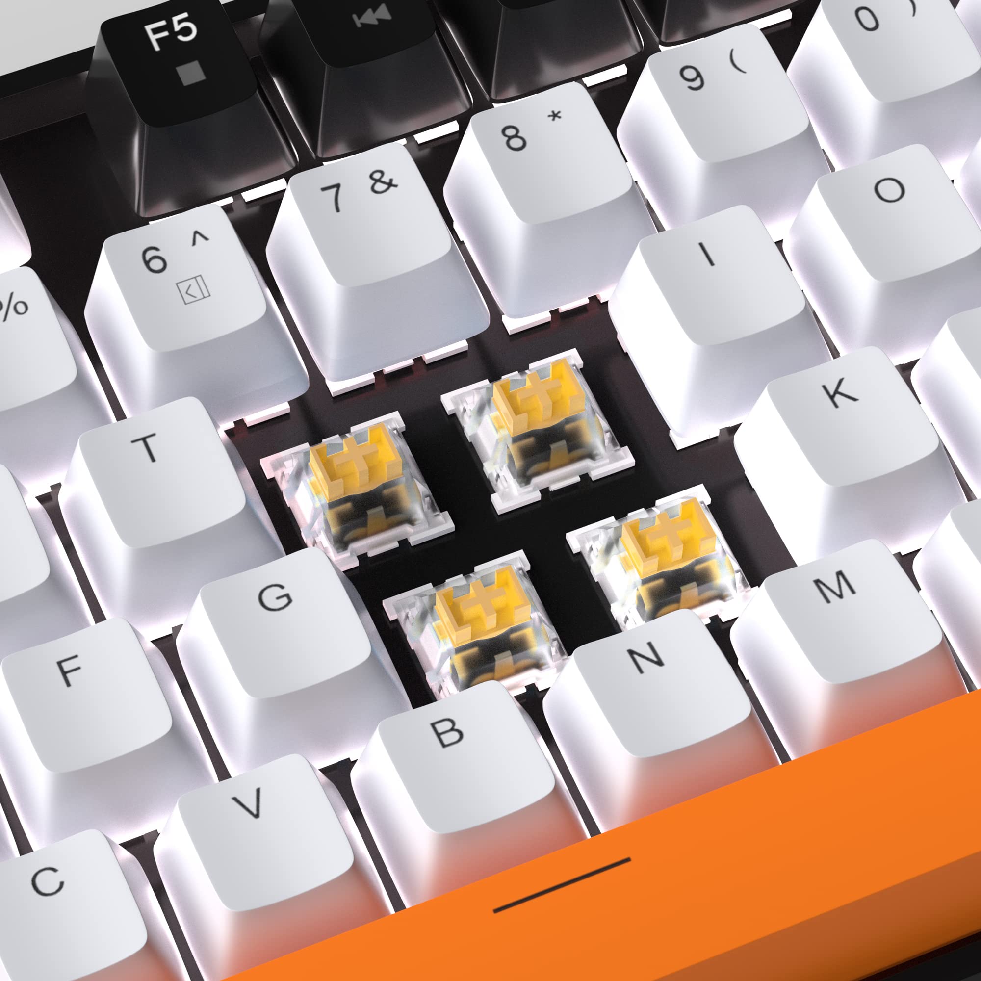 Teclado Mecânico Para Jogos Magegee 75% Tkl Branco/preto - Carrefour