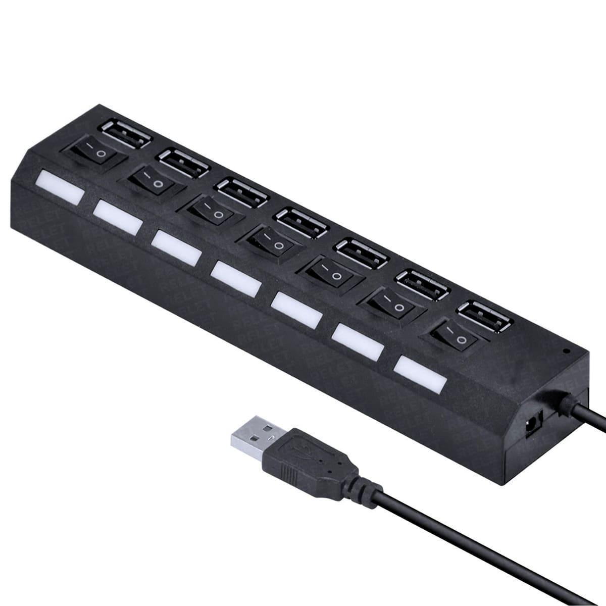 Micro Usb Hub 2.0 Multi Usb 7 Portas Hub Usb Alta Velocidade - Carrefour