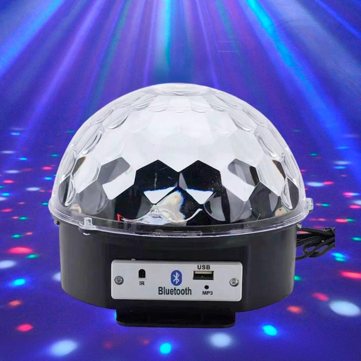 Globo De Espelho Balada Festa Led Rotativo Bluetooth - Carrefour