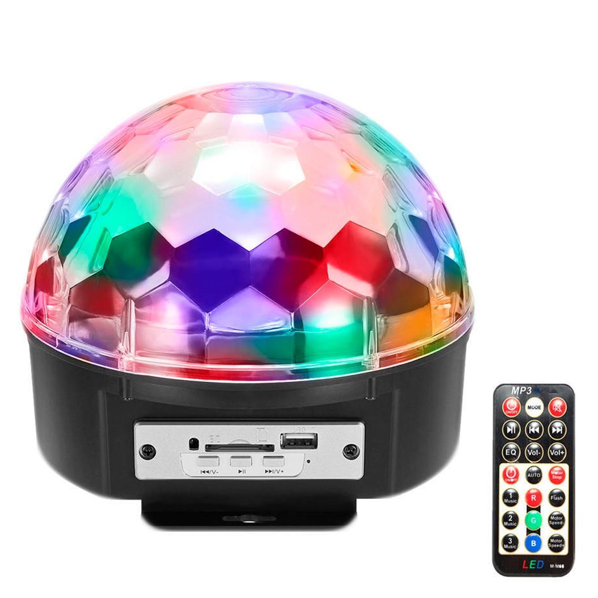Globo De Espelho Balada Festa Led Rotativo Bluetooth - Carrefour