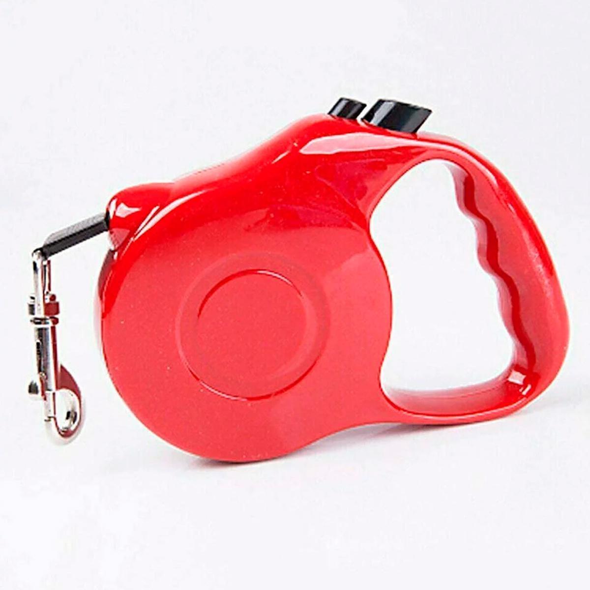 Guia Cachorro Retrátil Flex Vermelha Mini 5kg 3 Metros Fita - Carrefour