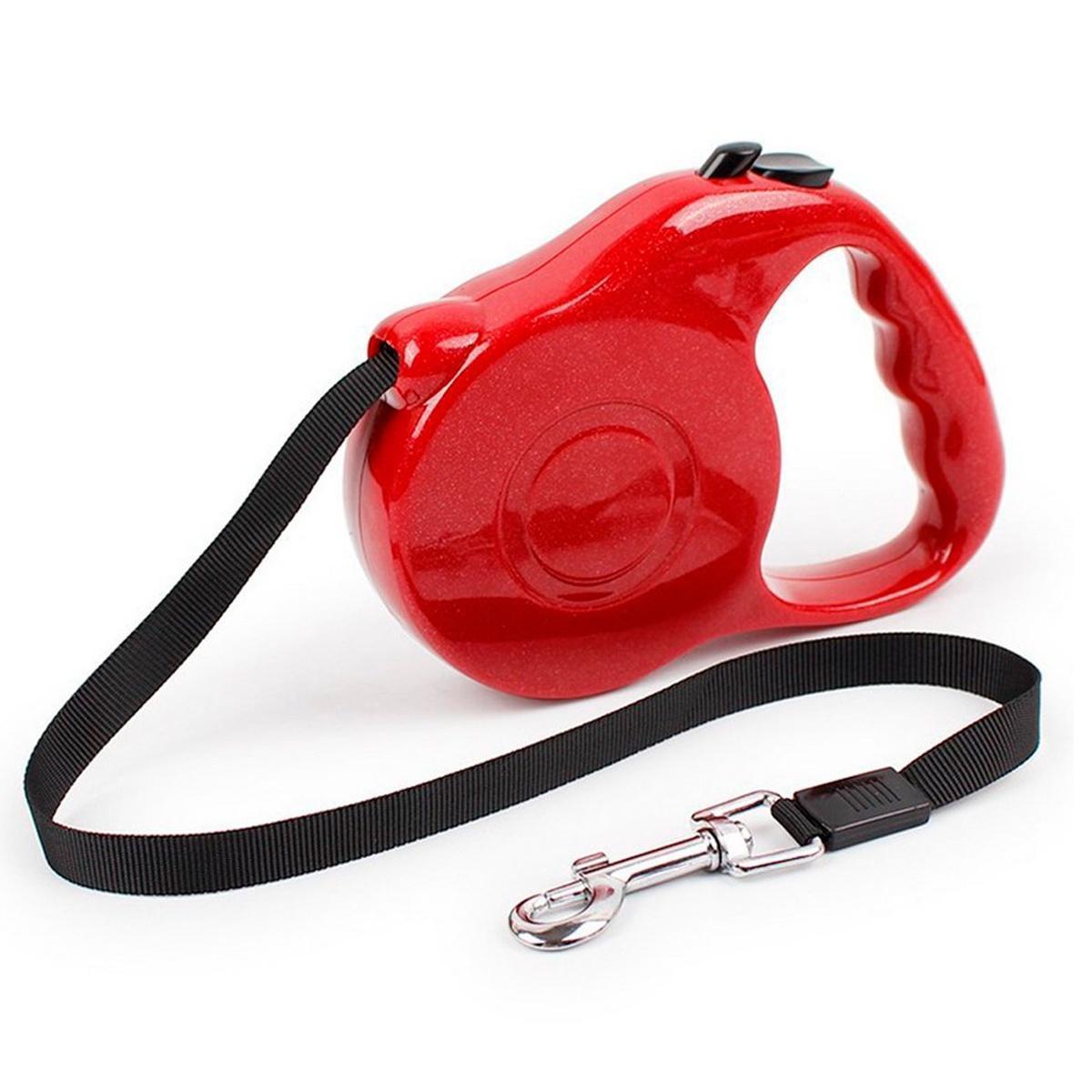 Guia Cachorro Retrátil Flex Vermelha Mini 5kg 3 Metros Fita - Carrefour