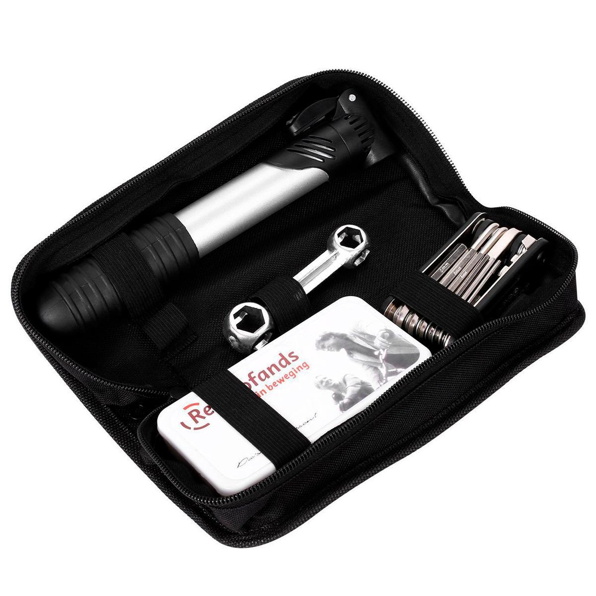 Kit Reparo Remendo Ferramenta Bicicleta + Bomba Encher Pneus - Carrefour