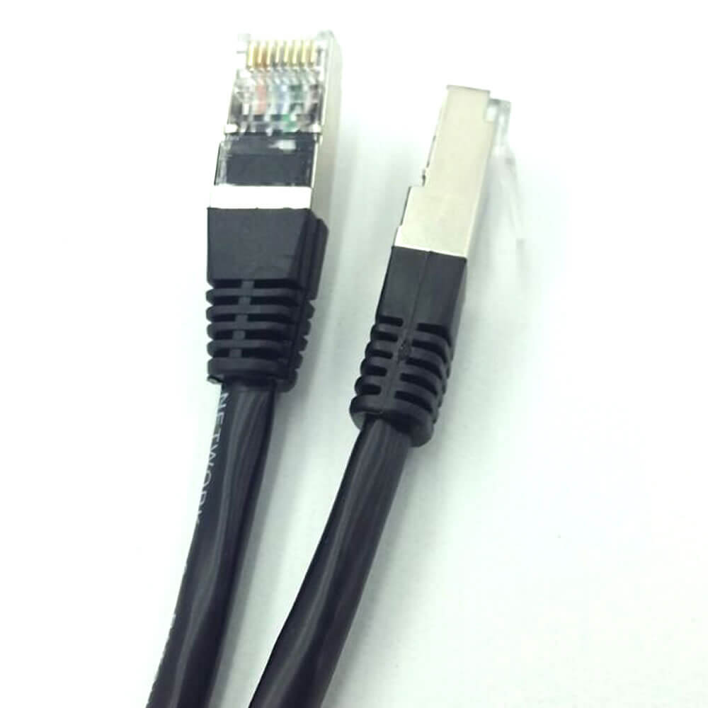 CABO PATCH CORD CAT 6 E PRETO DE 02 METROS 'RJ 45 - BLINDADO ...