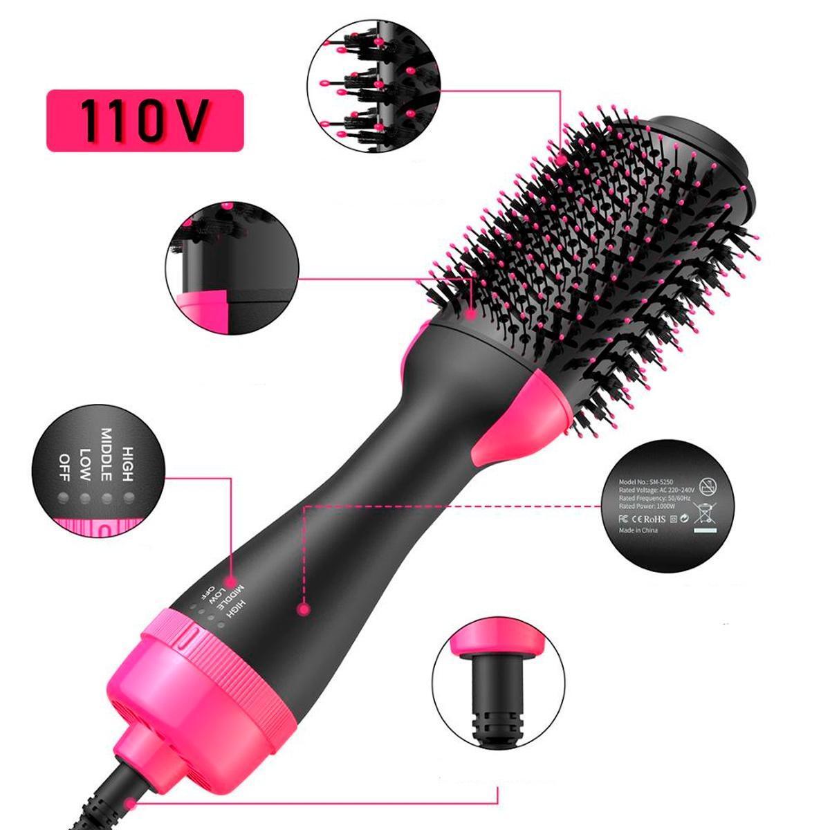 Secador Escova De Cabelo Seca Escova Alisa Modela Defrizante - Carrefour
