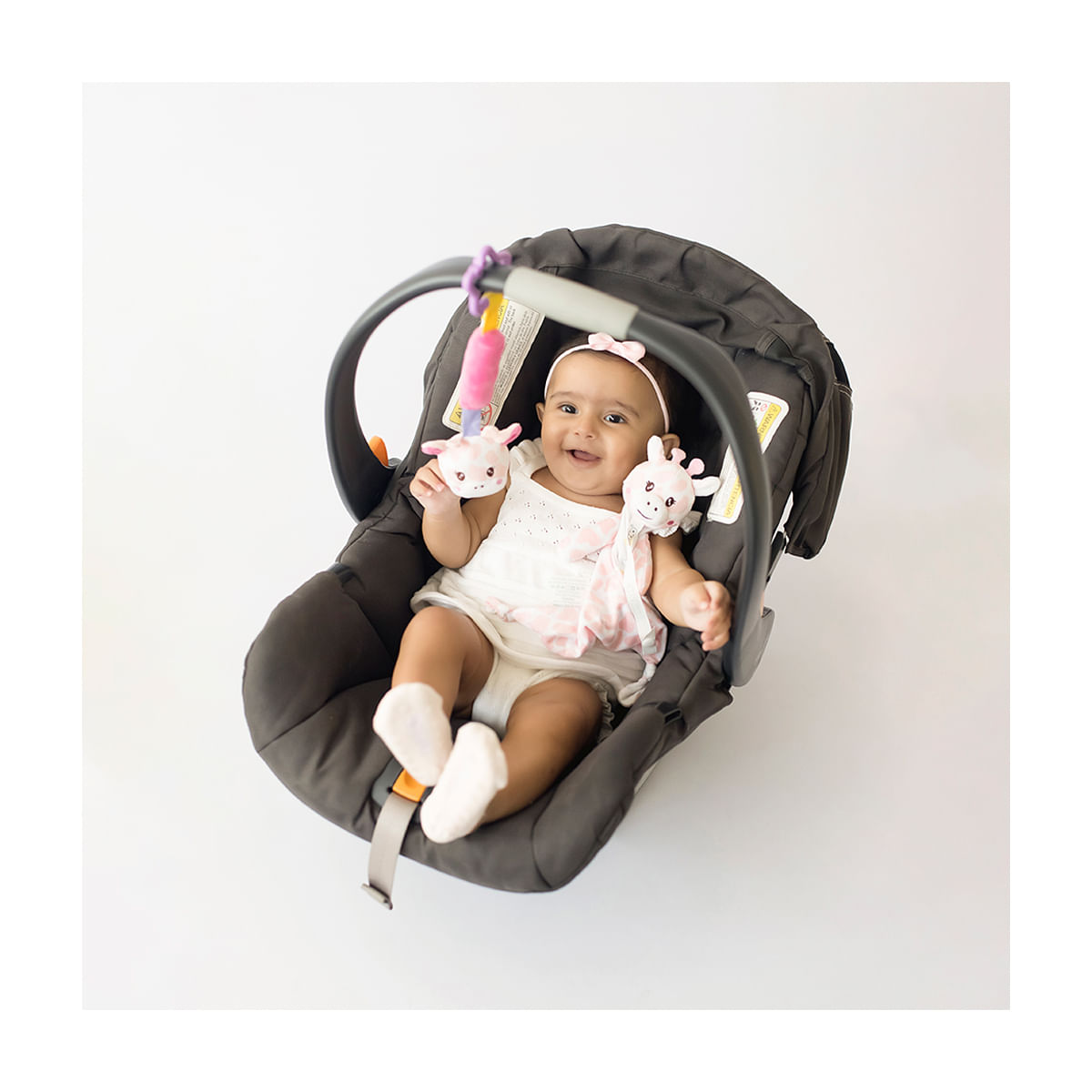 Brinquedo Móbile Carrinho/bebê Conforto Girafa Rosa-pimpolho - Carrefour