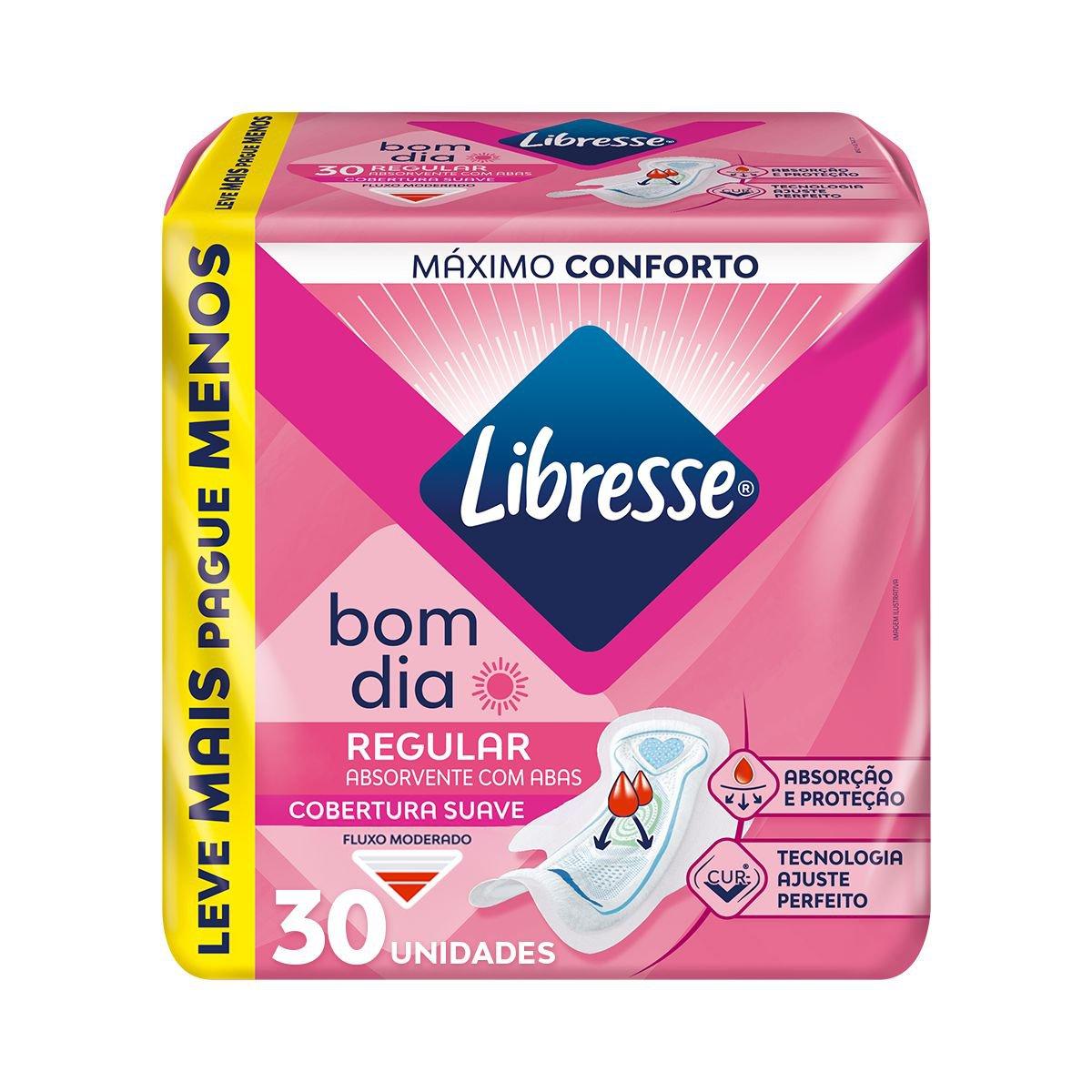 Absorvente Com Abas Ultrafino Bom Dia Libresse 30 Unidades - Carrefour