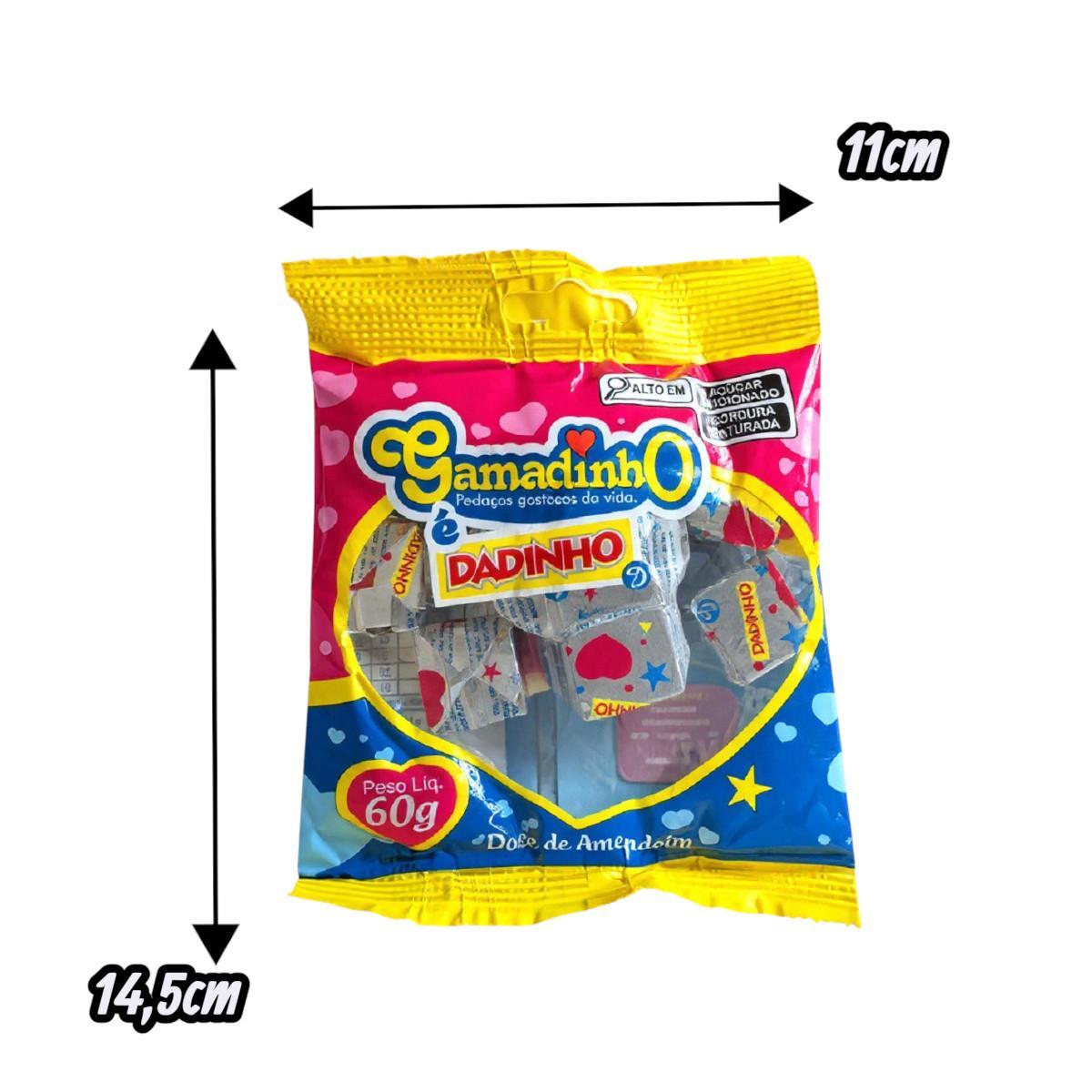 Mini Doce Dadinho Gamadinho 20 Pacotes Amendoim Cremoso 60g - Carrefour