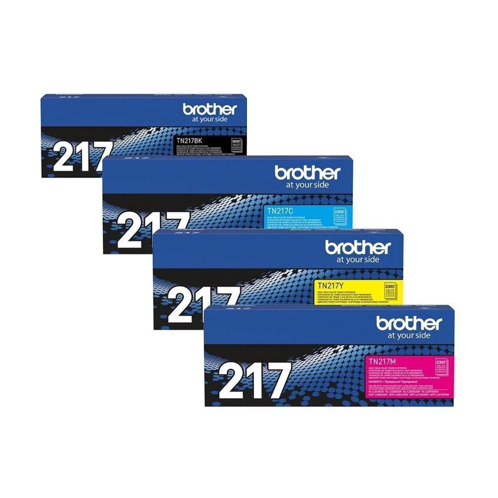 Kit 4 Toner Brother Original Tn217 Tn-217 Mfcl3750cdw Hll3210cw ...