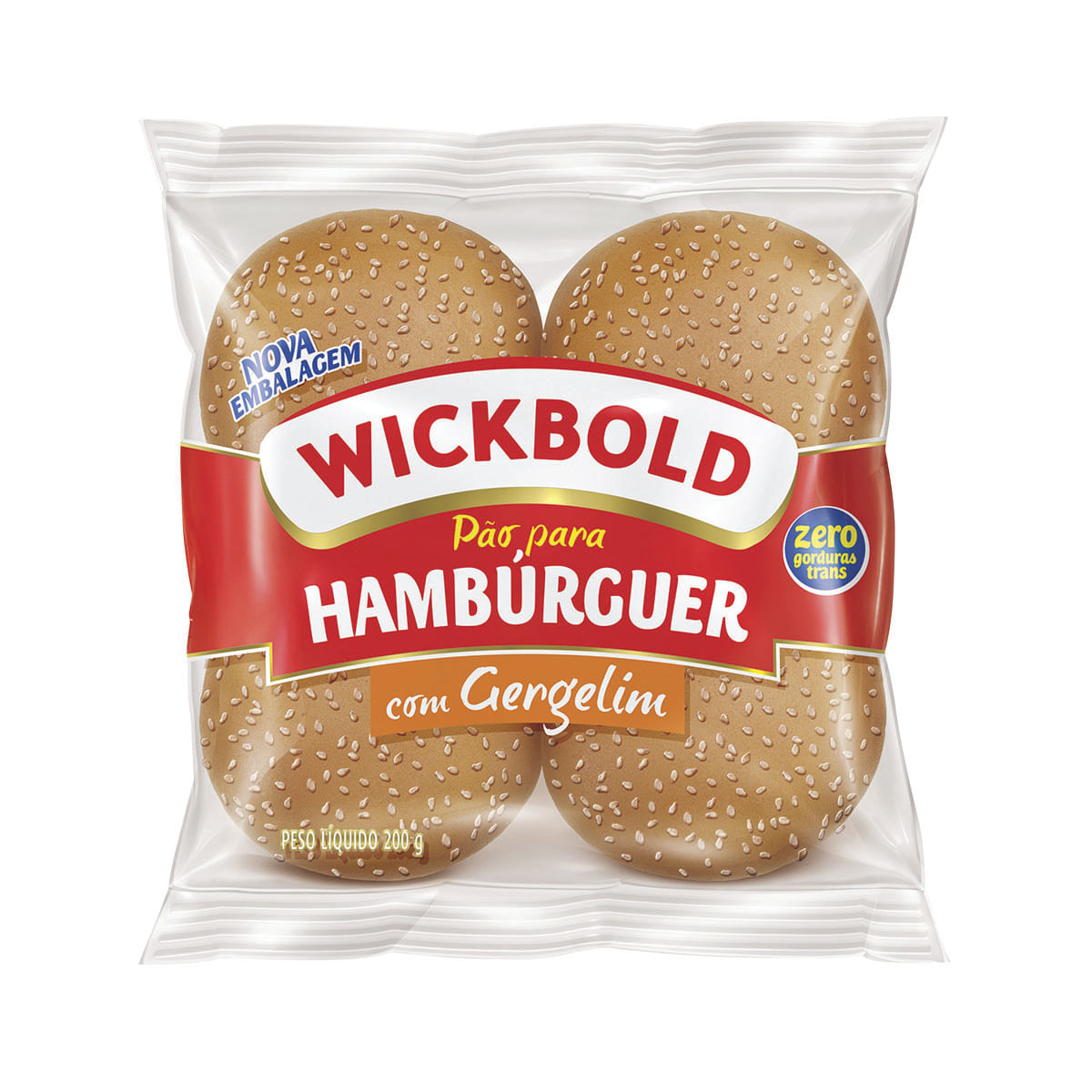 Pão de Hambúrguer com Gergelim Wickbold 200g - Escorrega o Preço