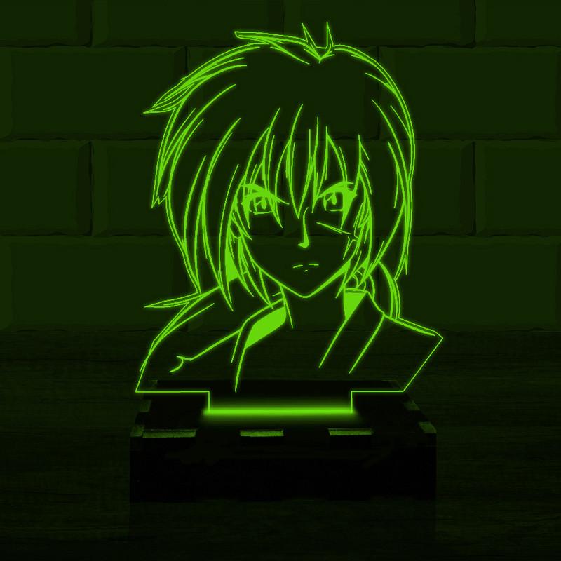 Luminária Led 3D Samurai X Kenshin Himura - Verde - Carrefour