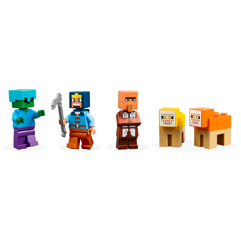 Bloco De Montar - Minecraft - A Fazenda Do Moinho De Vento - 462 Pecas ...