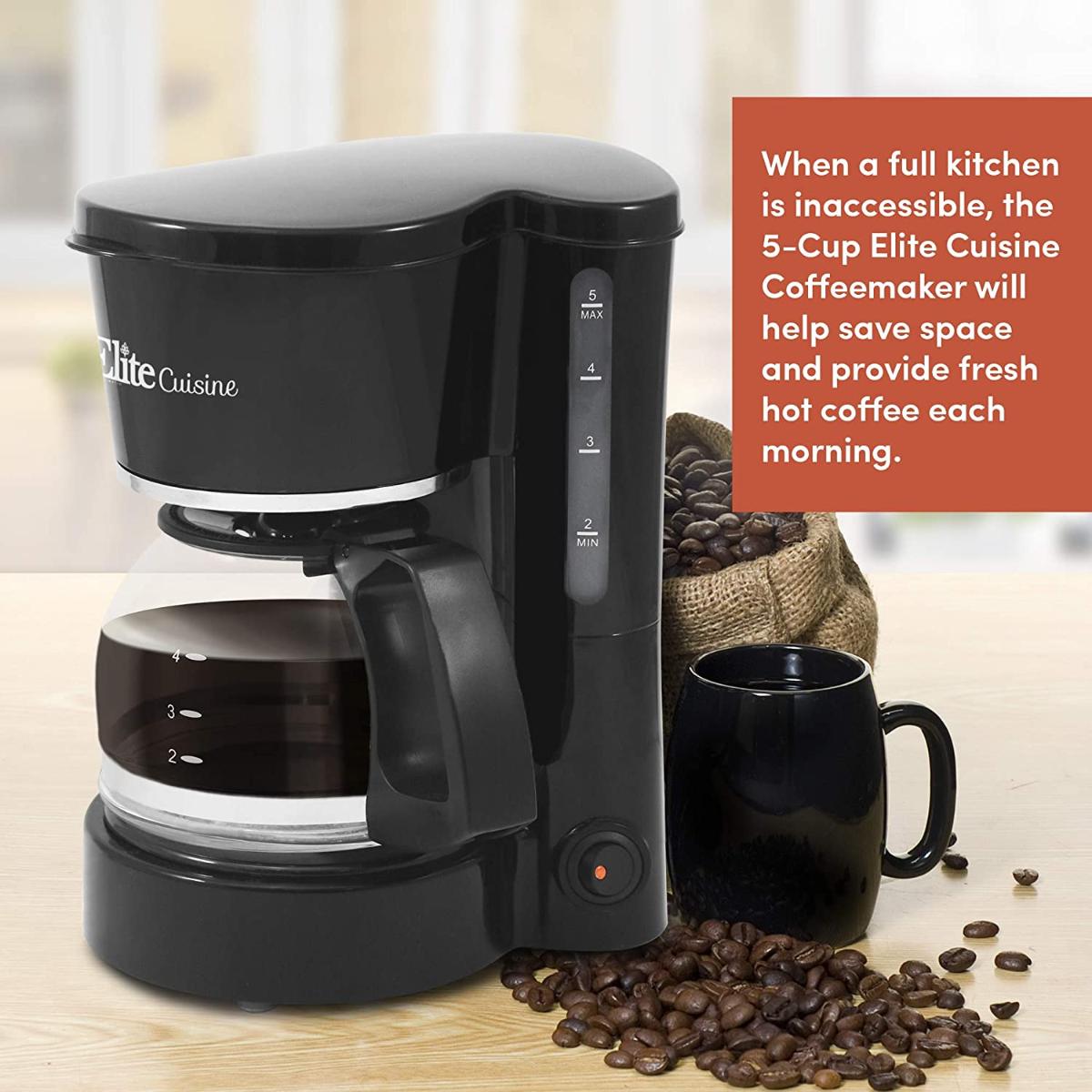 Maxi-Matic Elite Gourmet Automatic Brew & Drip Coffee Maker com Pausa N ...