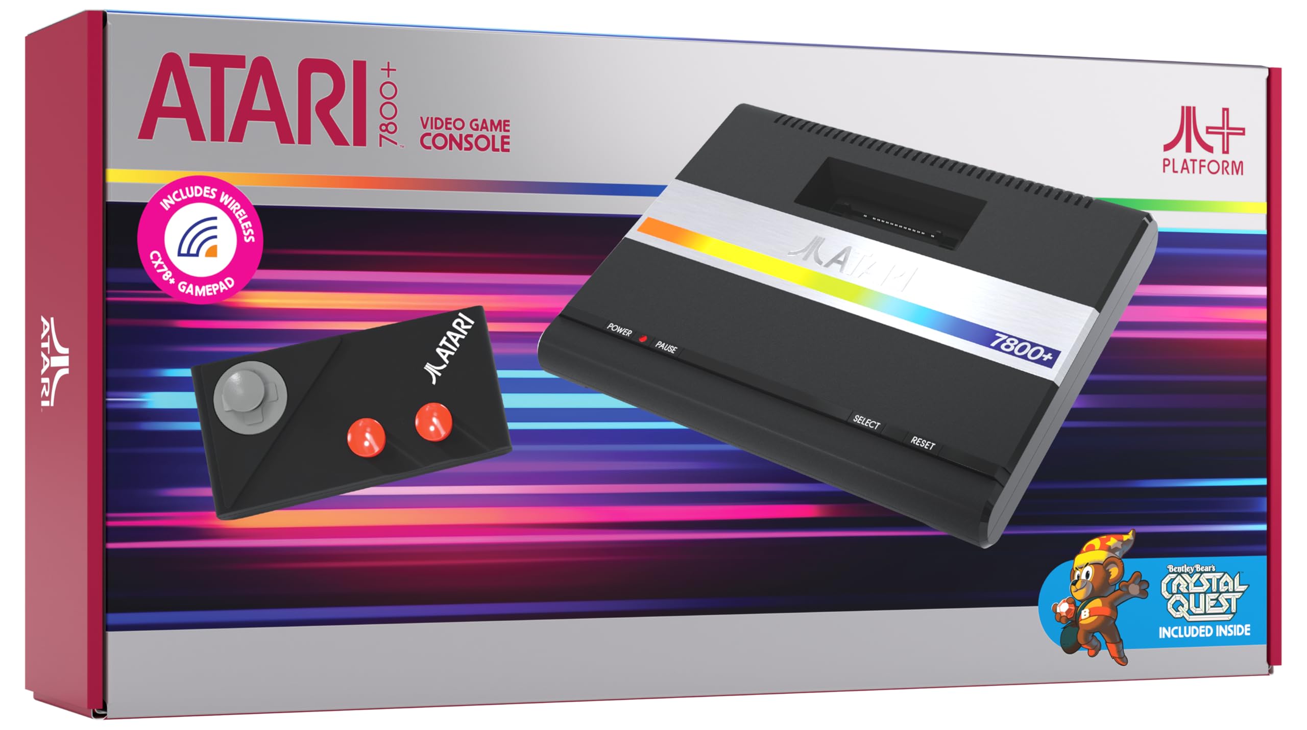 Console De Jogos Oficial Atari 7800+ Com Controle Sem Fio - Carrefour