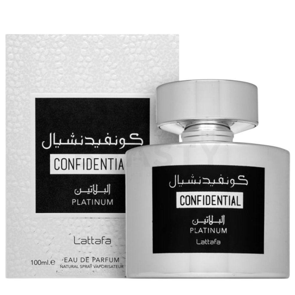 Lattafa Confidential Platinum Eau De Parfum - Perfume Masculino 100ml ...
