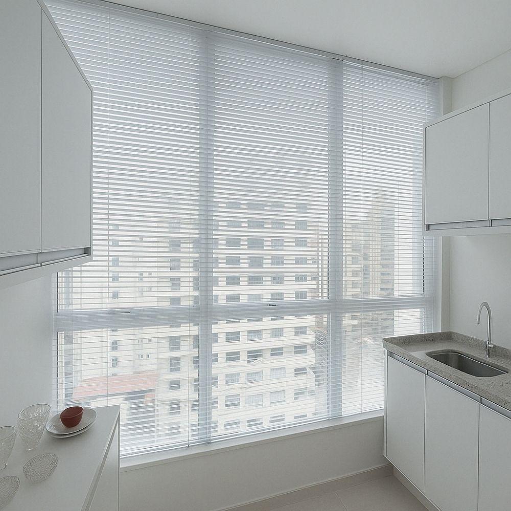 Persiana Horizontal Alumínio 25mm Branco - 1,39m X 2,82m - Carrefour