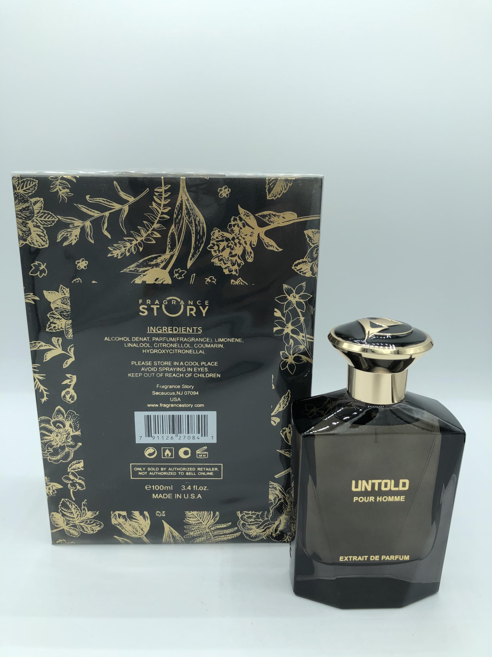 Fragrance Story Untold 100 Ml Extrait De Parfum Men - Carrefour