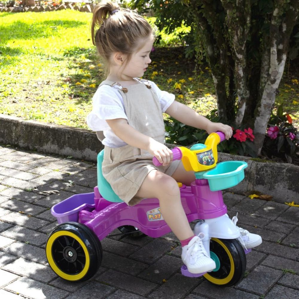 Triciclo Infantil Play Trike Basic Maral Rosa 3118 - Carrefour