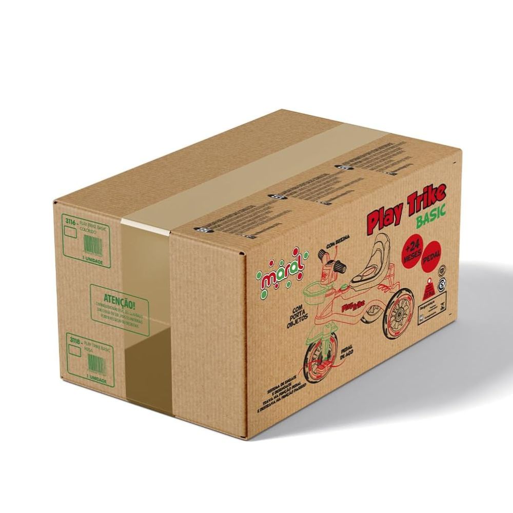 Triciclo Infantil Play Trike Basic Maral Rosa 3118 - Carrefour