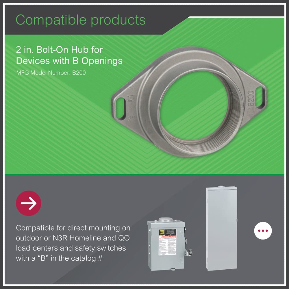 Conduit Hub Schneider Electric Square D B200 Tipo B Preto - Carrefour