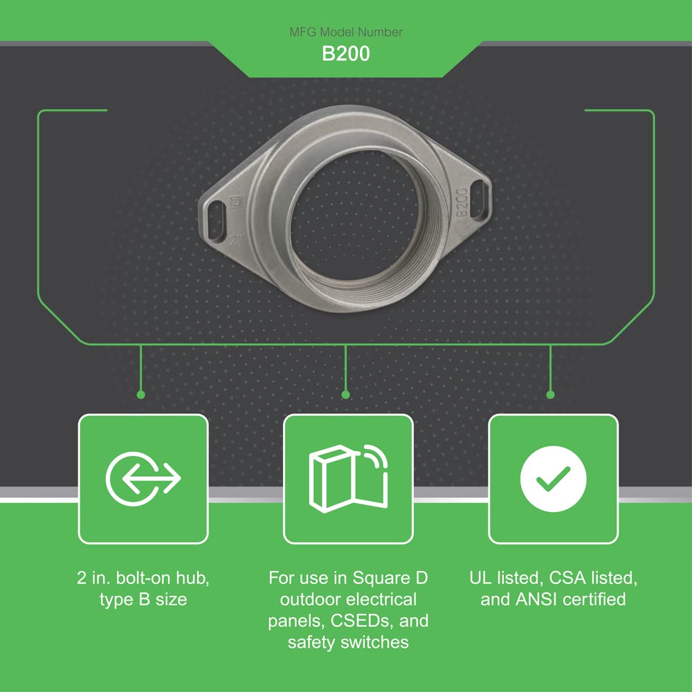 Conduit Hub Schneider Electric Square D B200 Tipo B Preto - Carrefour