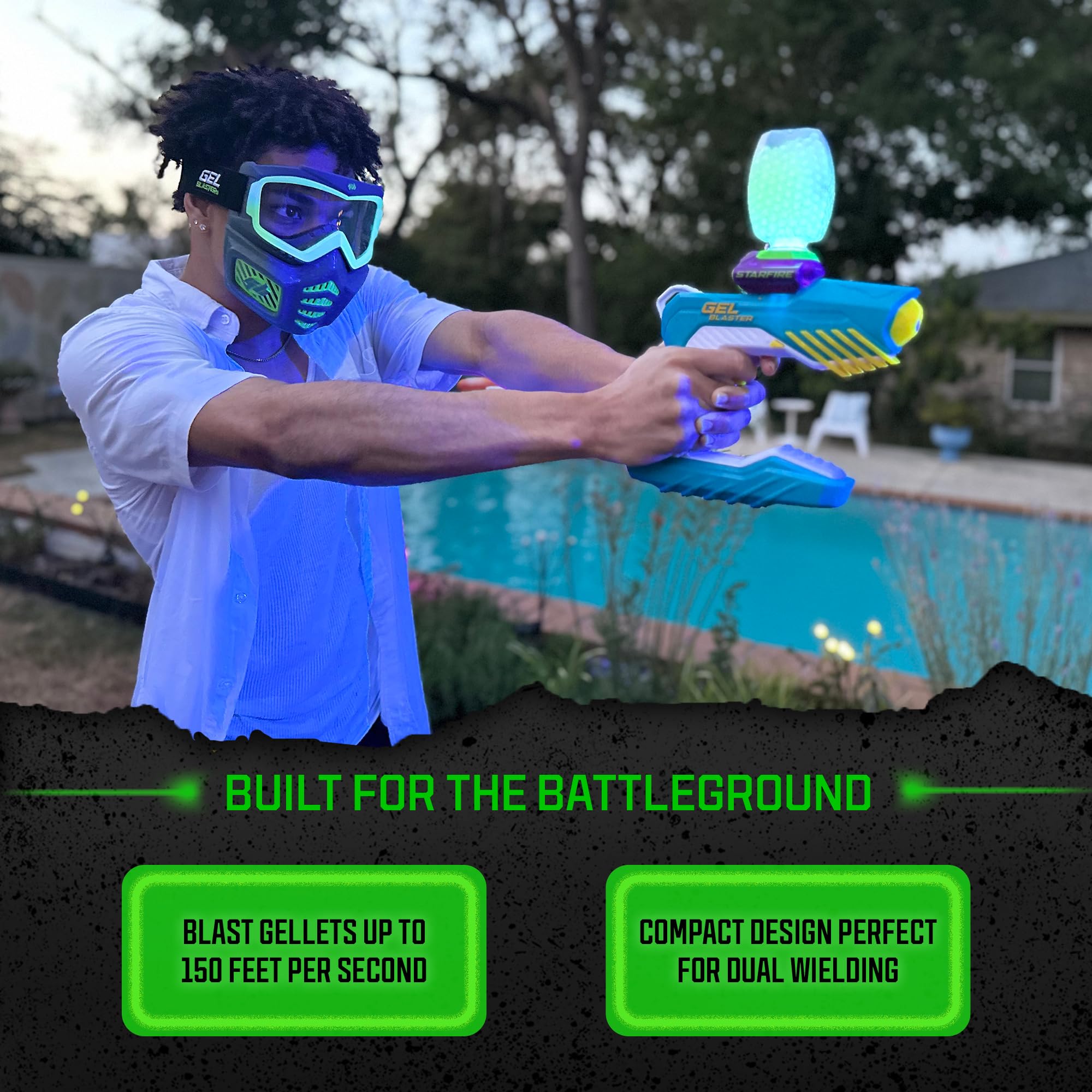 Blaster De Gel Impermeável Piranha Splat Ball Gun Gel Blasters - Carrefour