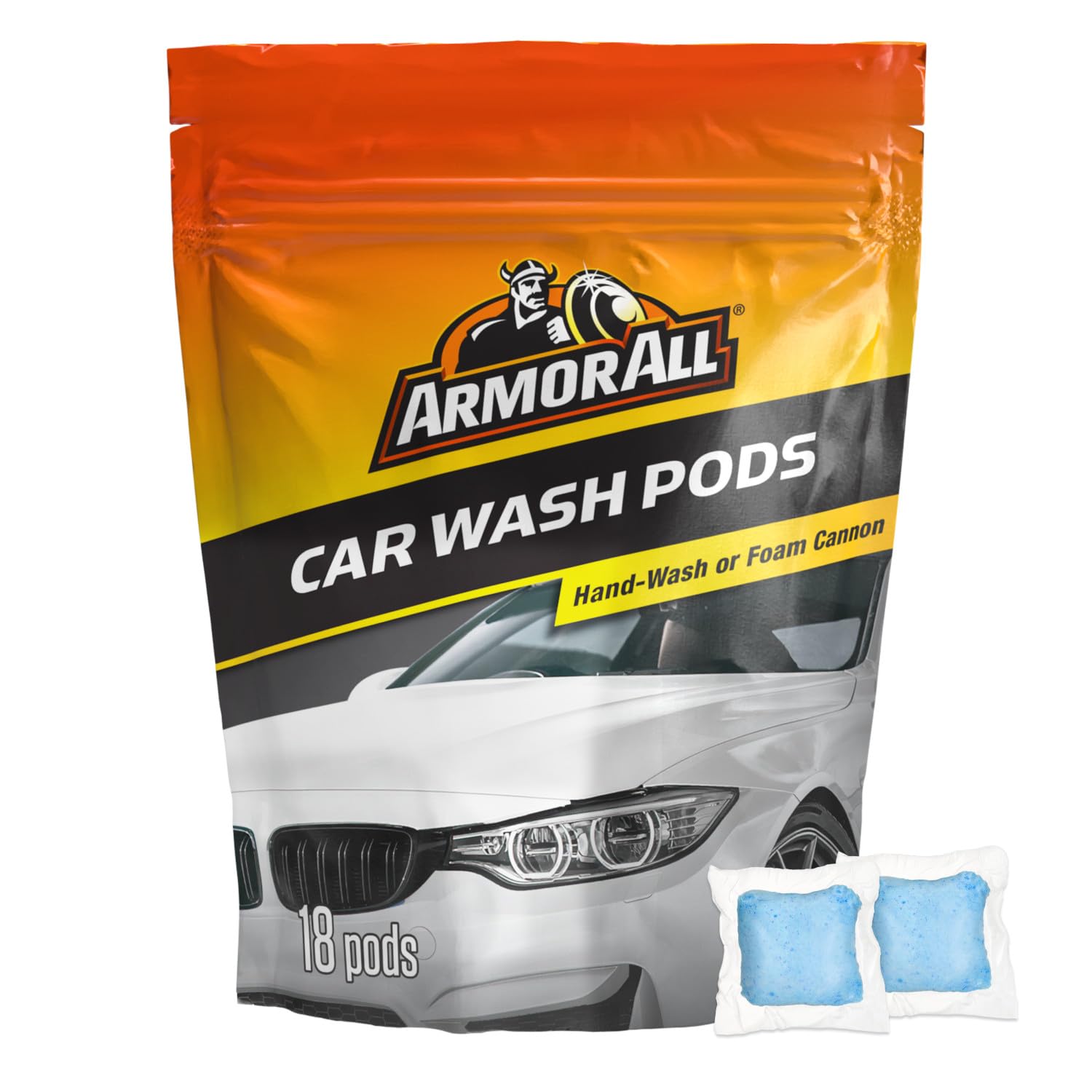 Fórmula Pré-medida Car Wash Pods Armor All, 18 Unidades - Carrefour