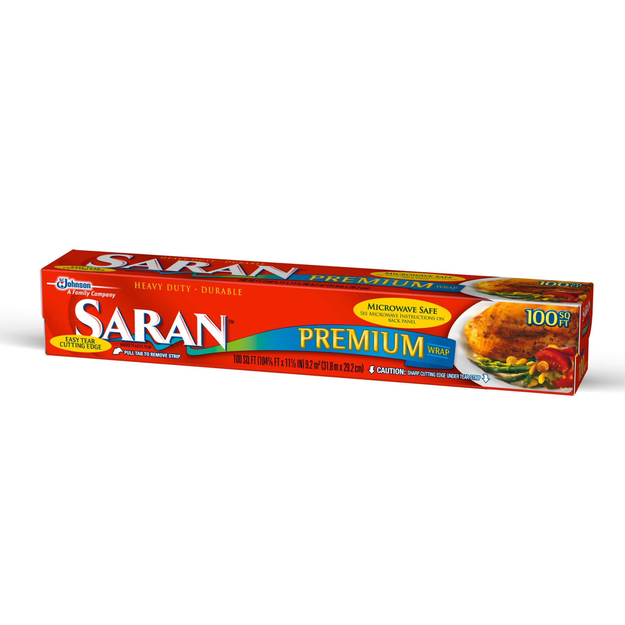 Embalagem De Plástico Saran Wrap Premium, Rolo De 100 Pés Quadrados ...