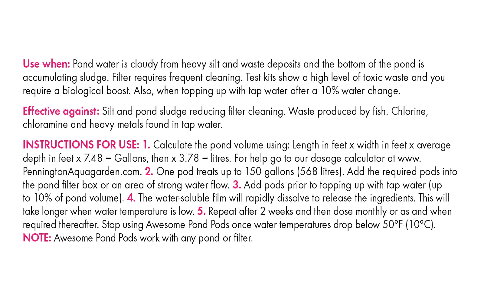 Pond Pods Pennington Aquagarden, Pacote Com 6, Come Lodo - Carrefour