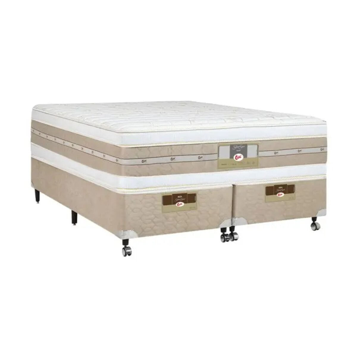 Cama Box Queen Castor Silver Star Air Double Face Pocket 158x198x61 ...