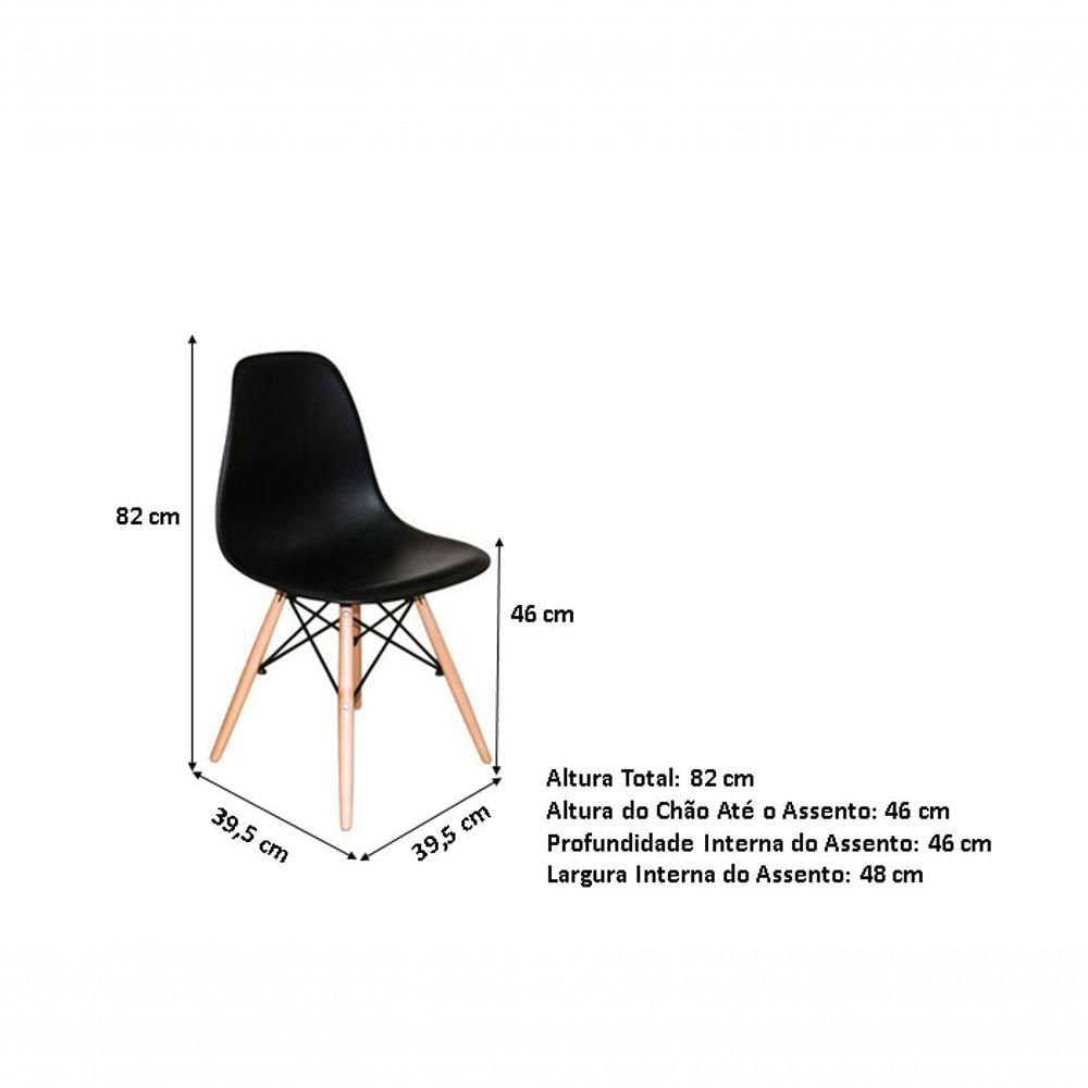 6 Unidades Cadeira De Jantar Decoreshop Charles Eames Dkr Eiffel, Cor ...