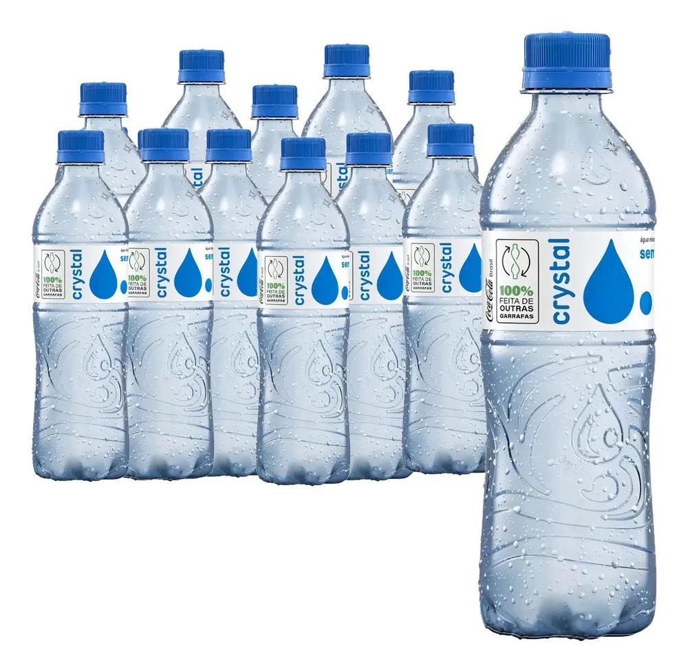 Agua Mineral Sem Gás Legítima Crystal Garrafa 500ml - 12 Und - Carrefour