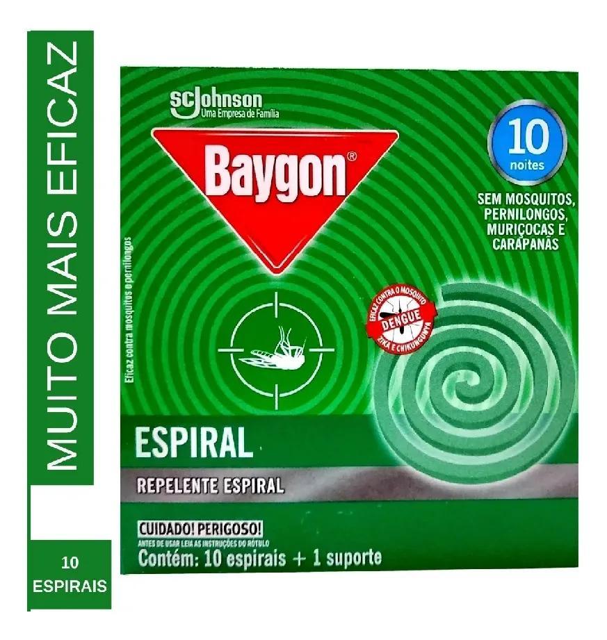Repelente Baygon 10 Espirais Contra Mosquitos E Pernilongos - Carrefour