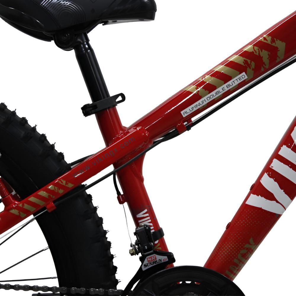 Bicicleta Aro 26 Bike Vikingx Freeride 21v Freio A Disco Vermelho ...