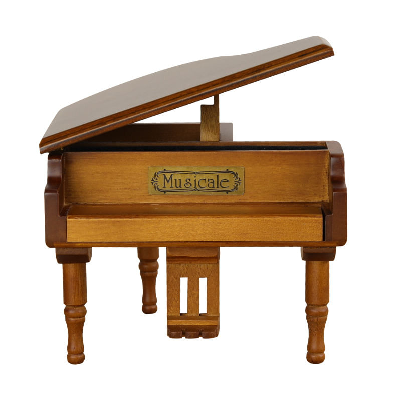 Caixa De Música Piano De Madeira Howls Moving Castle Melody - Carrefour