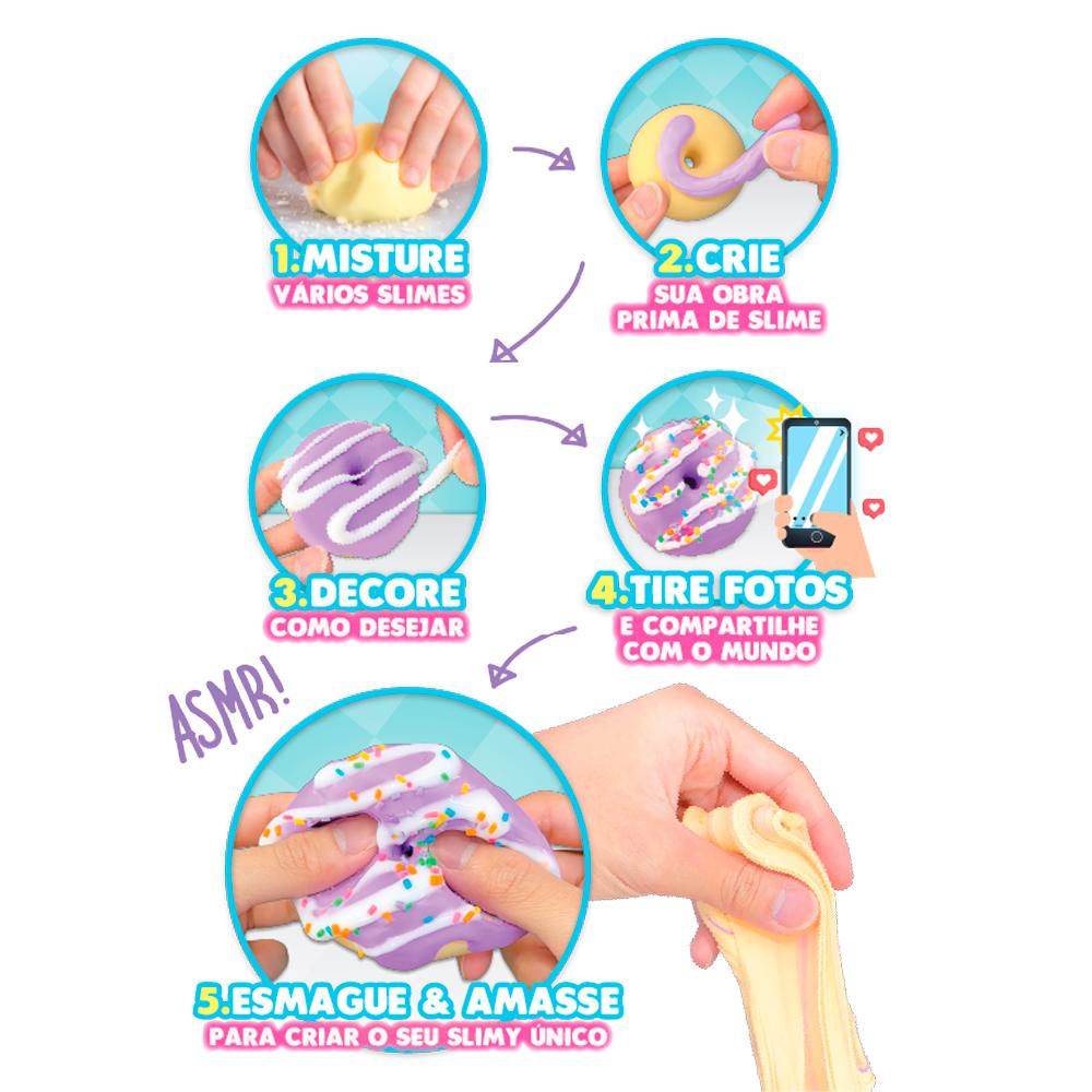 Kit Slime De Donut Slimy Sugary Crush Mini - Carrefour