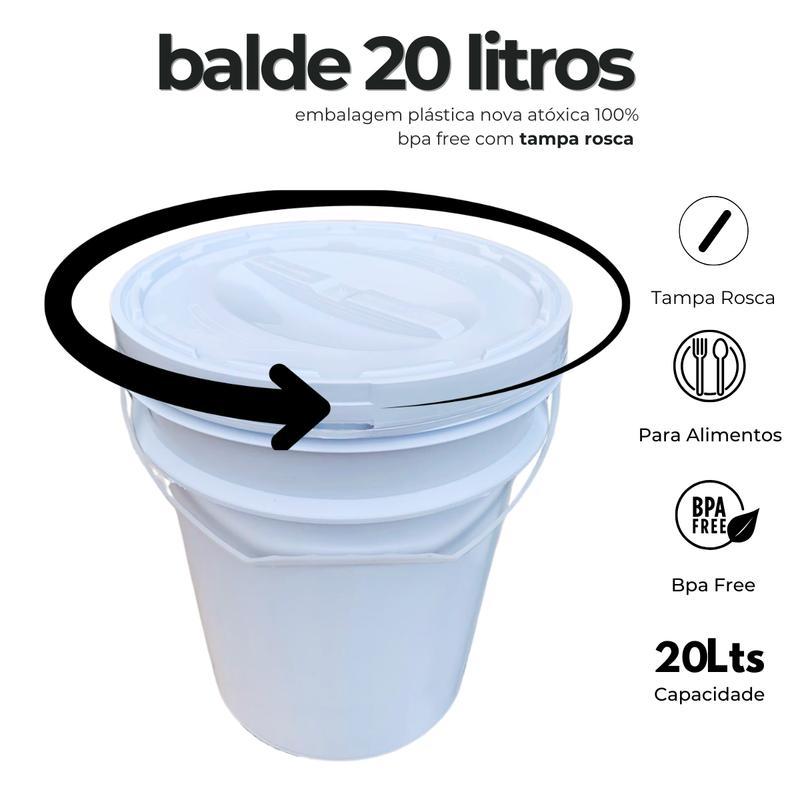 Galão 20 Litros Tampa Rosca - Kit 9 Pçs - Carrefour