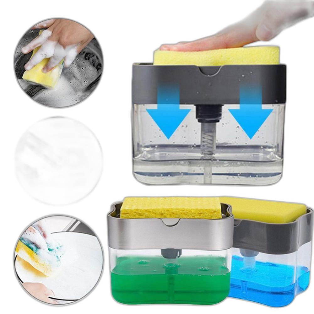 Dispenser Suporte 2 Em 1 Detergente Sabão Porta Bucha - Carrefour