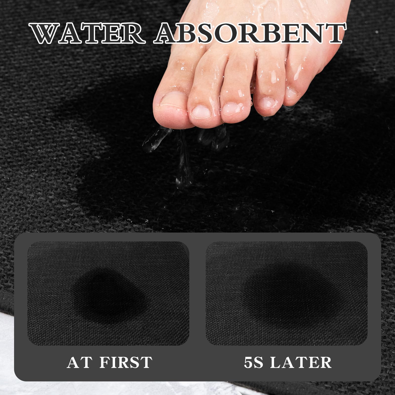 Tapete De Banho Champe Em Forma De U, Ultrafino, Antiderrapante, De ...