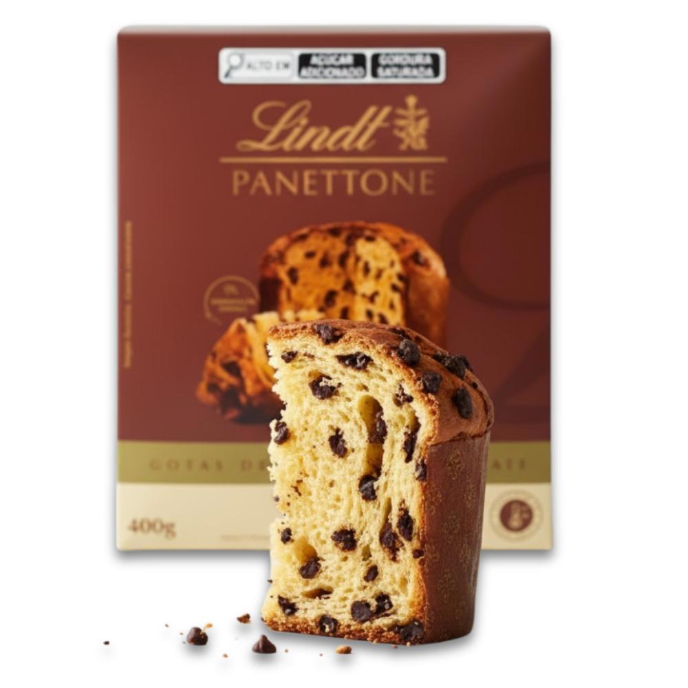 Panetone Lindt Gotas De Chocolate Suiço 400g - Carrefour