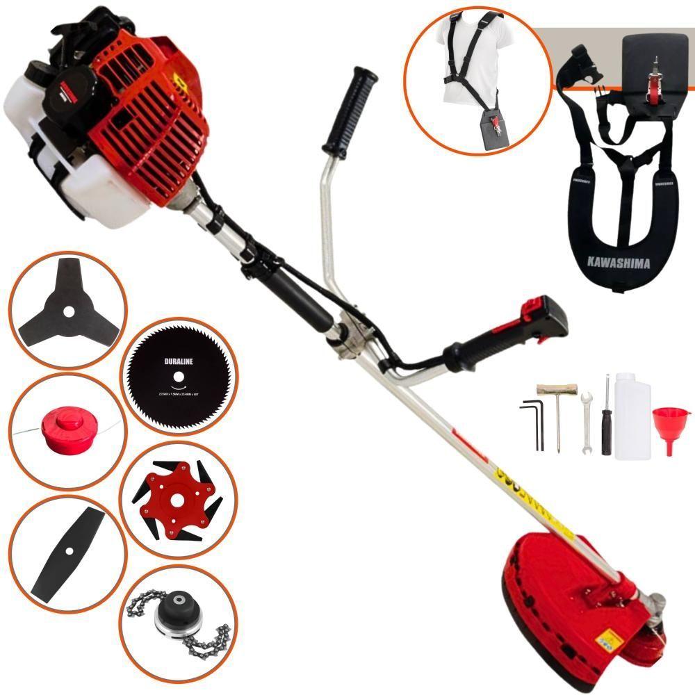 Roçadeira Profissional Lateral Kawashima Kw52l À Gasolina 52c 2,5hp ...