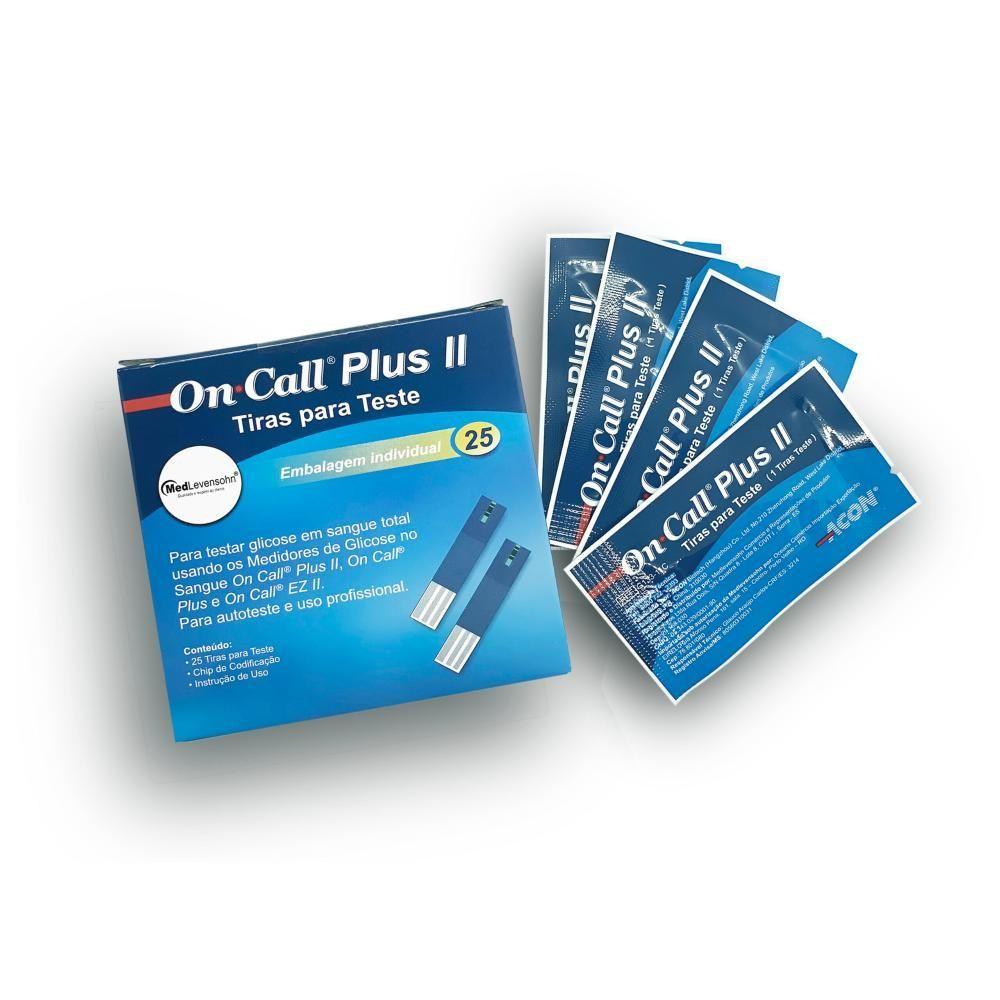 25 Tiras Individuais + Monitor De Glicose On Call Plus Ii - Carrefour