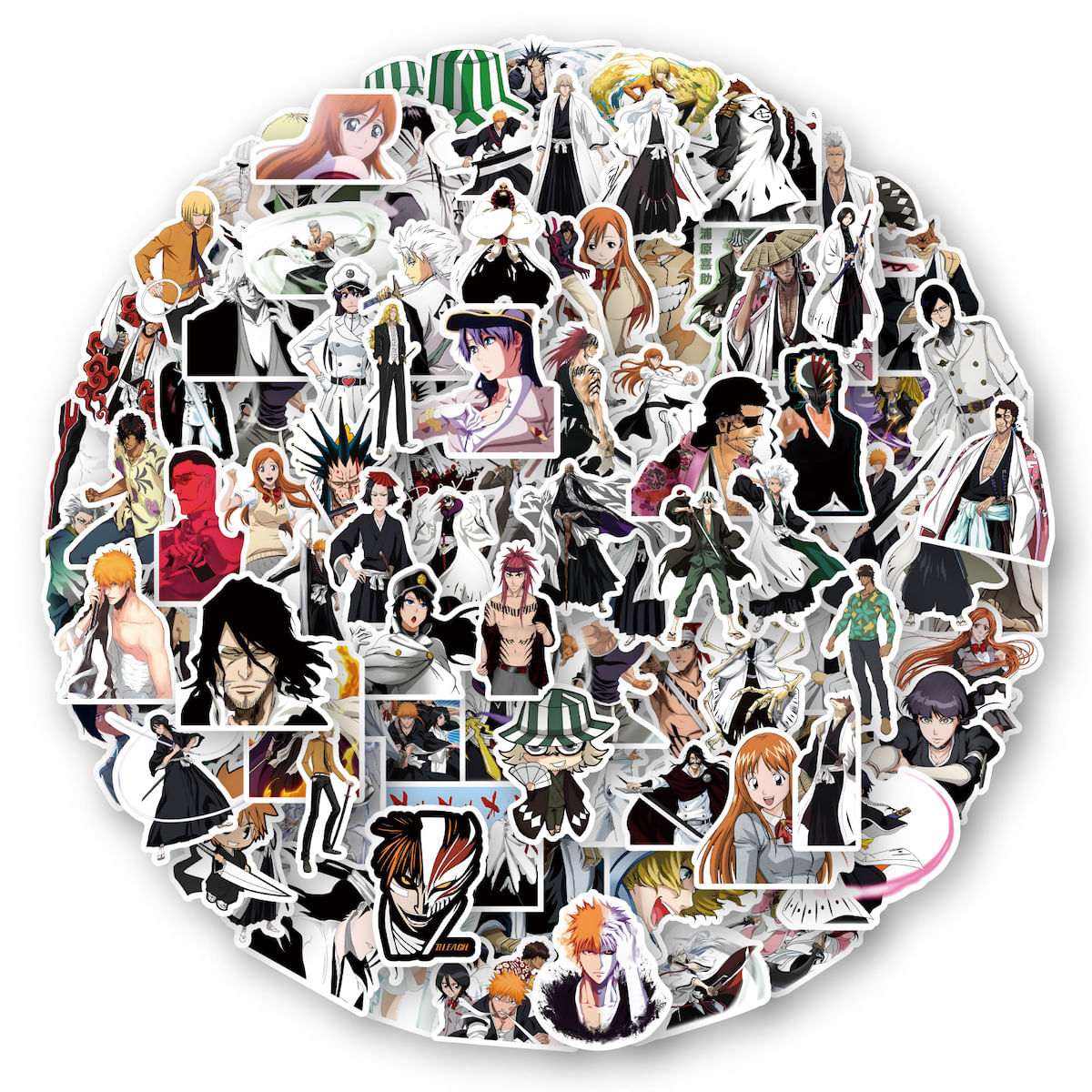 Adesivos Bleach Anime Cartoon 100 Unidades De Pvc Impermeáveis À Prova ...