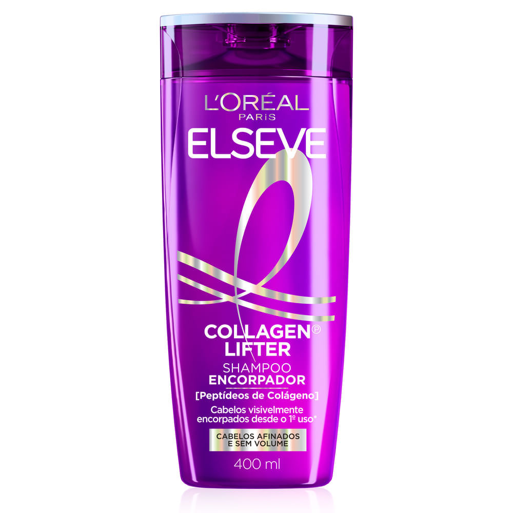 Shampoo Encorpador Elseve L'oréal Paris Collagen Lifter 400ml Elseve ...
