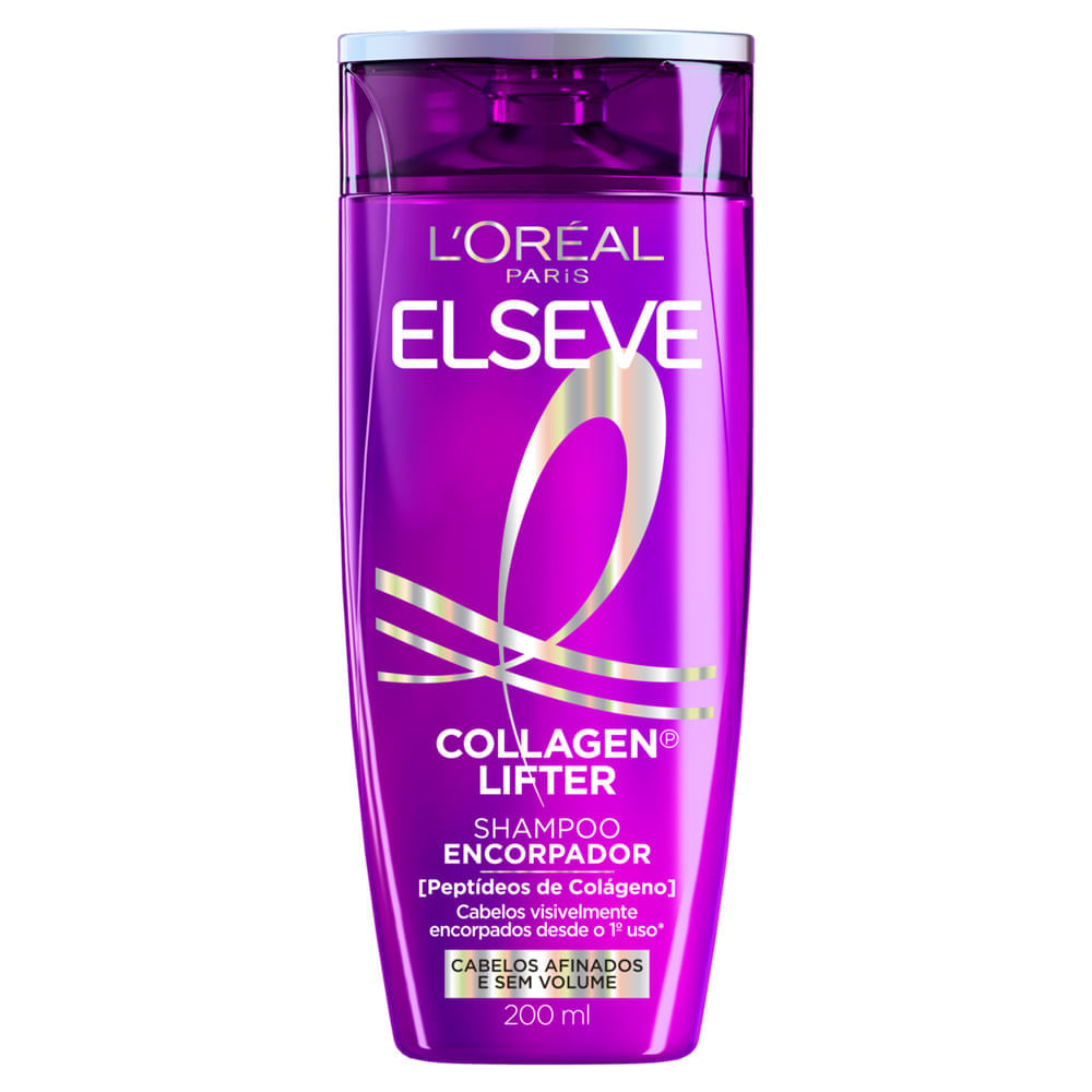 Shampoo Encorpador Elseve L'oréal Paris Collagen Lifter 200ml Elseve ...