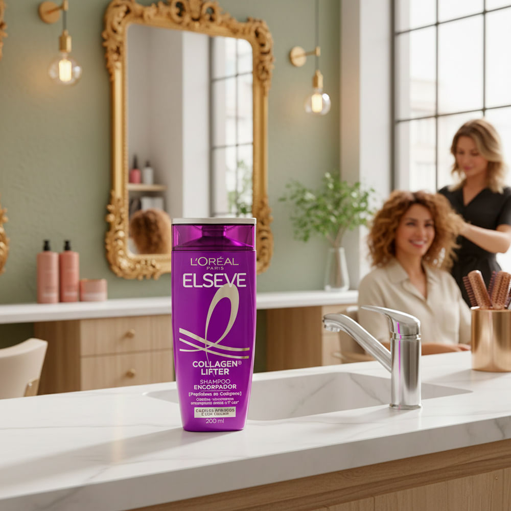 Shampoo Encorpador Elseve L'oréal Paris Collagen Lifter 200ml Elseve ...