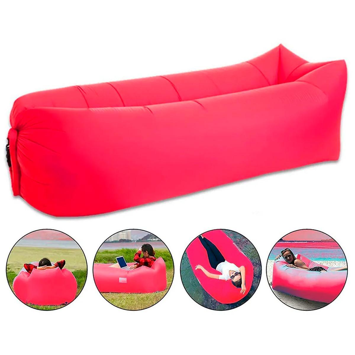 Saco Inflável Puff Para Dormir E Relaxar Em Qualquer Lugar - Carrefour