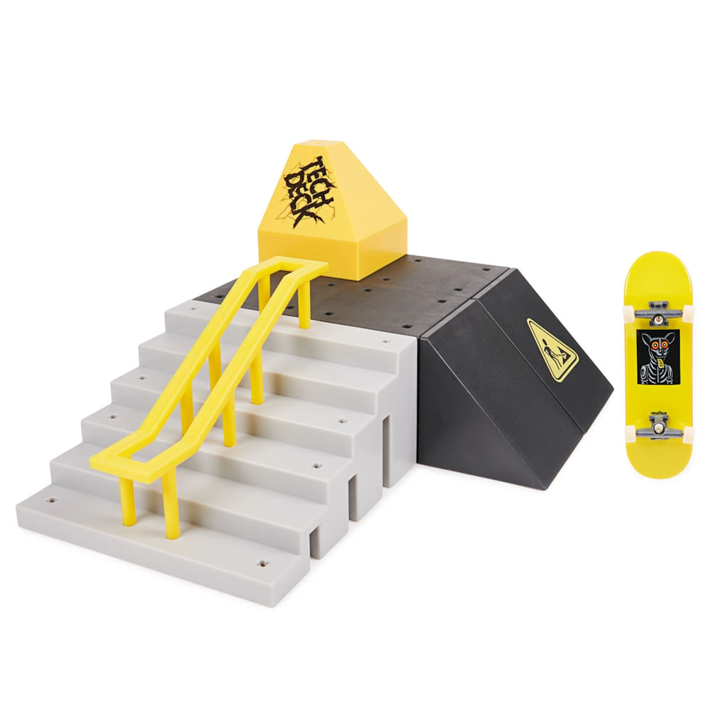 Pista Pyramid Shredder + Skate De Dedo Almost Tech Deck - Sunny - Carrefour
