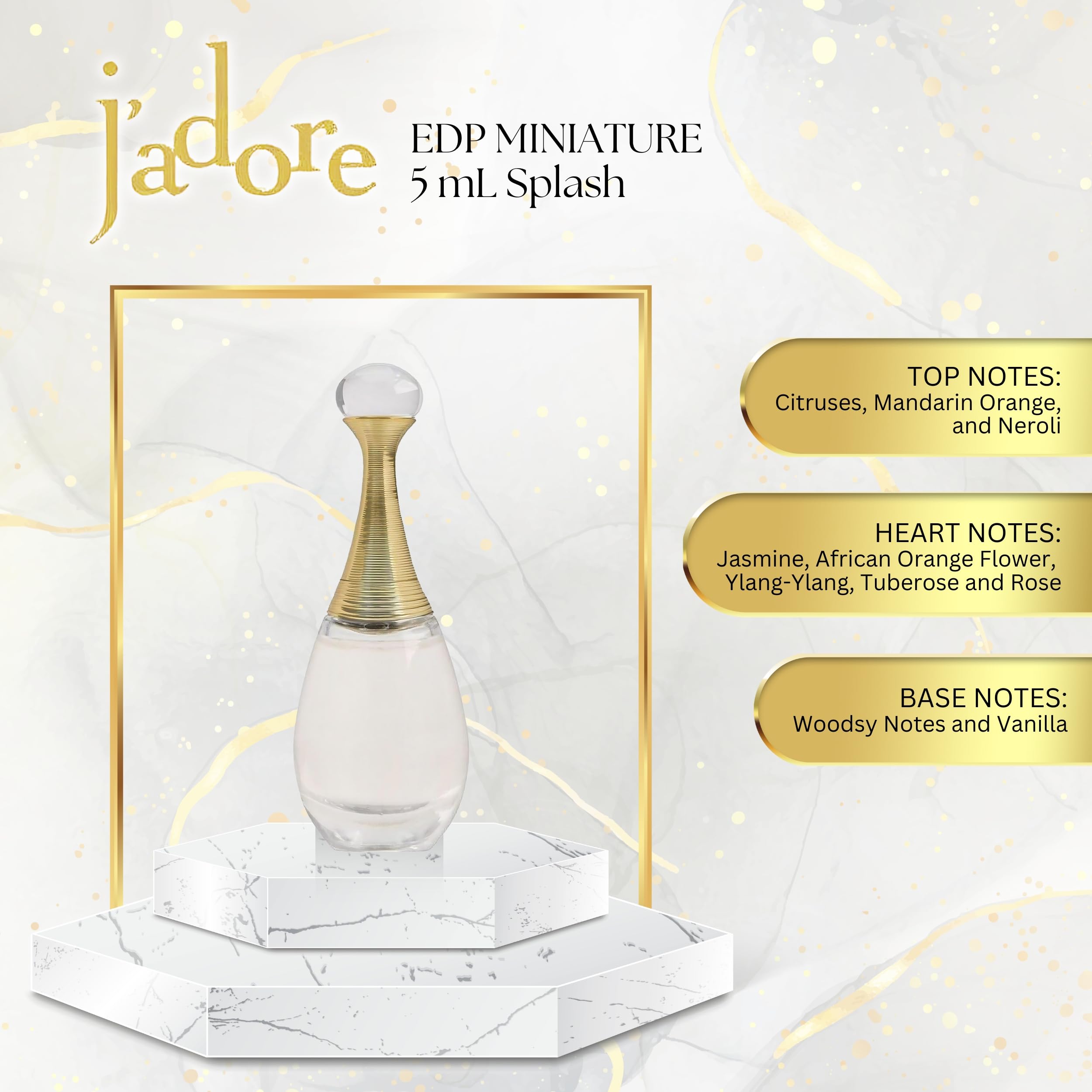 Perfume Dior J'adore Eau De Parfum Mini Splash De 5 Ml Para Mulheres ...